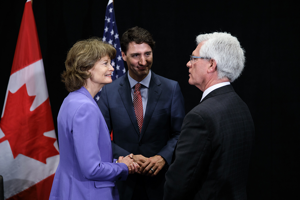 Prime Minister Justin Trudeau meets with the United States Senator for ...